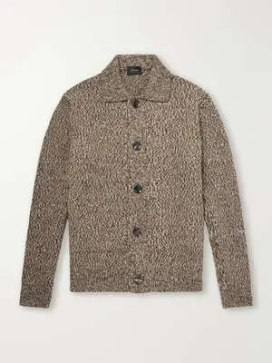 Brioni Wool-mouliné Sweater