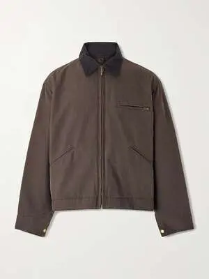 A.PRESSE Detroit Cotton And Silk-blend Jacket