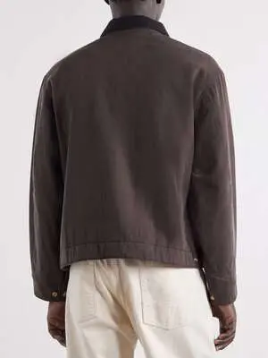 A.PRESSE Detroit Cotton And Silk-blend Jacket