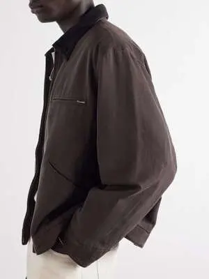 A.PRESSE Detroit Cotton And Silk-blend Jacket