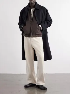 A.PRESSE Detroit Cotton And Silk-blend Jacket - Brown