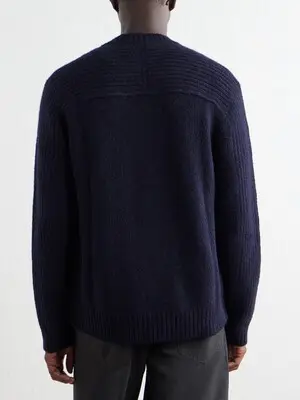 Brioni Cable-knit Cashmere And Silk-blend Sweater