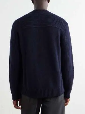 Brioni Cable-knit Casmere And Silk-blend Sweater