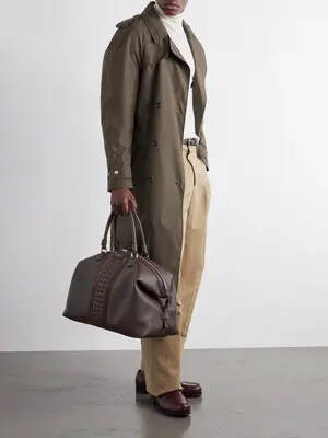 SERAPIAN Mosaico Leather Weekend Bag