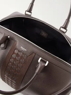 SERAPIAN Mosaico Leather Weekend Bag