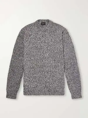 Brioni Wool-mouliné Sweater