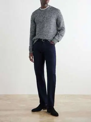 Brioni Wool-mouliné Sweater