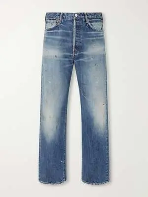 Visvim Social Sculpture 01 Wide-leg Distressed Jeans