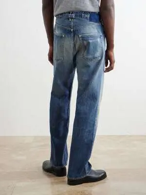 Visvim Social Sculpture 01 Wide-leg Distressed Jeans