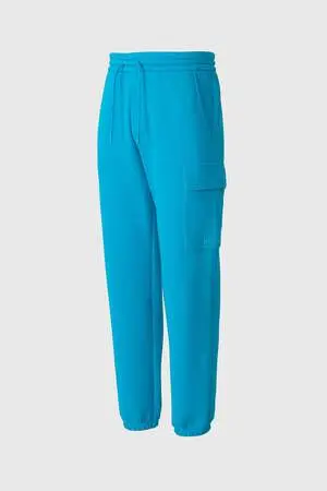 Mackage Marvin-rz Double Face Jersey Cargo Sweatpants - Aqua