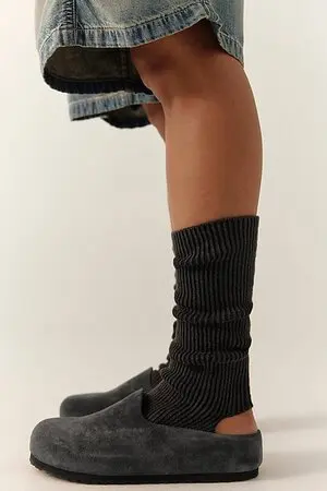 Free People Ribbed Stirrup Legwarmer - Grey