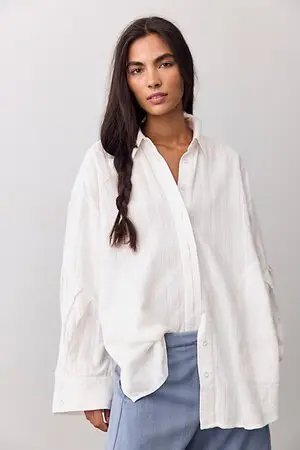 Free People We The Free Selene Dobby Button Down