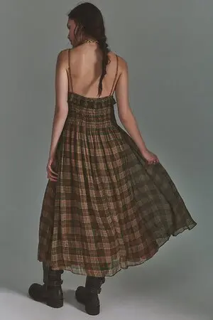 Free People Lennox Maxi Dress - Forest Combo