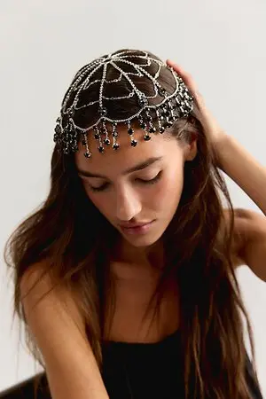 Free People Zaza Head Piece Onyx