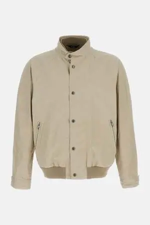 FAY Bomber In Gabardine Tecnico - Beige