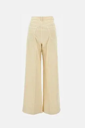 CELLAR DOOR Ribbed Wide-leg Trousers