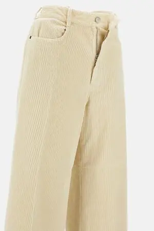 CELLAR DOOR Ribbed Wide-leg Trousers