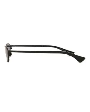 Saint Laurent Metal Oval Sunglasses - Black