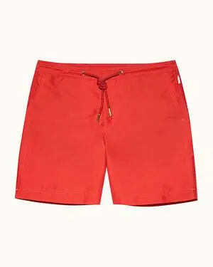 Orlebar Brown Mid-length Drawcord Swim Shorts - Firestone
