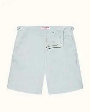 Orlebar Brown Longer-length Gart Dye Stretch Linen Shorts - Light Sky Pool