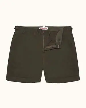 Orlebar Brown Mid-length Stretch-cotton Shorts - Khaki