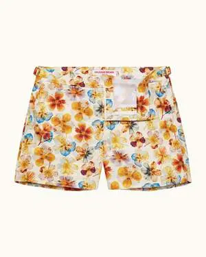 Orlebar Brown Shorter-length Oshibana Print Swim Shorts In Multicolour - Multicoloured