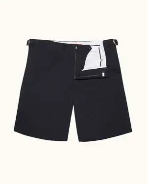Orlebar Brown Tailored Fit Seersucker Shorts In Night Iris