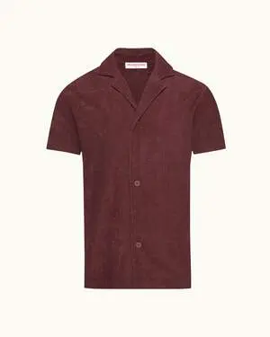 Orlebar Brown Capri Collar Cotton Towelling Shirt