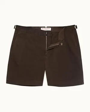 Orlebar Brown Truffle Mid-length Stretch-cotton Shorts - Brown