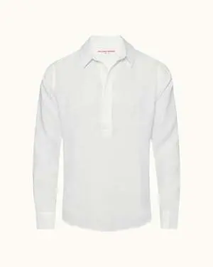 Orlebar Brown Classic Collar Overhead Linen Shirt