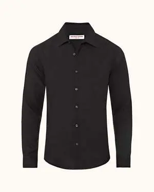 Orlebar Brown Tailored Fit Classic Collar Linen Shirt