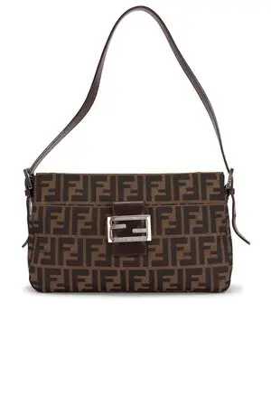 Fendi Zucca Baguette Shoulder Bag - Brown
