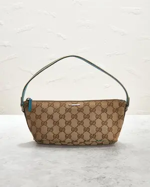 FWRD RENEW Gucci Gg Boat Pochette Shoulder Bag