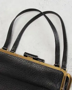 FWRD RENEW Prada Berlino Cerniera Frame Shoulder Bag