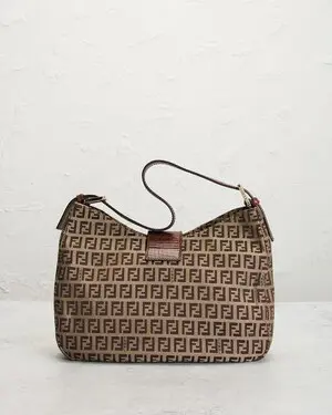 FWRD RENEW Fendi Zucchino Shoulder Bag