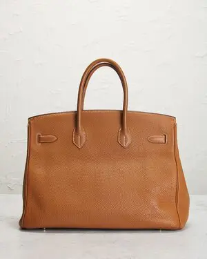 FWRD RENEW Hermes Togo Birkin 35 Retourne Handbag