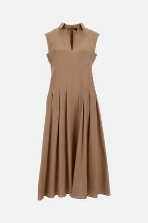 FAY Sleeveless Pleated Dress