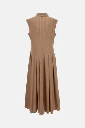 FAY Sleeveless Pleated Dress
