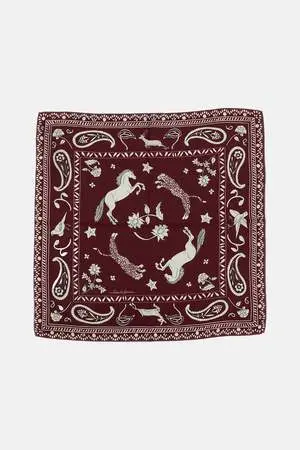 Alberto Biani Silk Foulard - Bordeaux