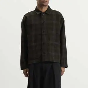 You Must Create Wool Check Pj Overshirt