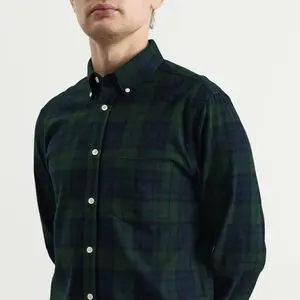Portuguese Flannel Bonfim Blackwatch Check Shirt