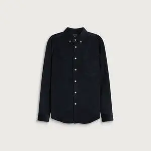 Portuguese Flannel Lobo Button Down Corduroy Shirt - Navy
