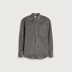 Portuguese Flannel Lobo Button Down Corduroy Shirt - Grey