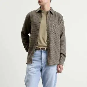 Portuguese Flannel Abstract Houndstooth Shirt