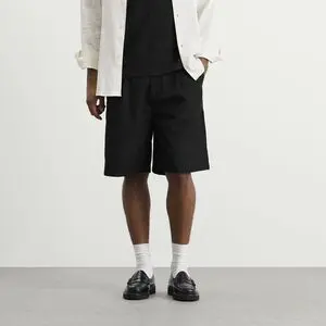 BOUND Wide Pleated Cotton Short