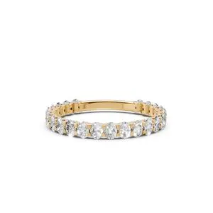 AYA FINE JEWELRY Constance Oval Cut Lab Created Diamond Eternity Band In Gold - Yellow