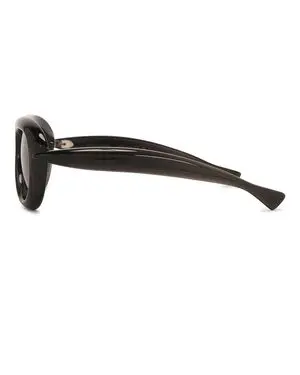 Bottega Veneta Sardine Oval Sunglasses - Grey