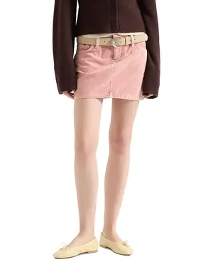 7 For All Mankind Cherry Corduroy Skirt