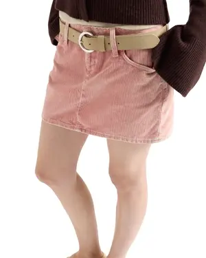 7 For All Mankind Cherry Corduroy Skirt