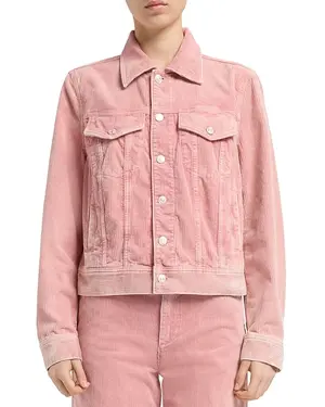 7 For All Mankind Adi Corduroy Trucker Jacket - Blushing